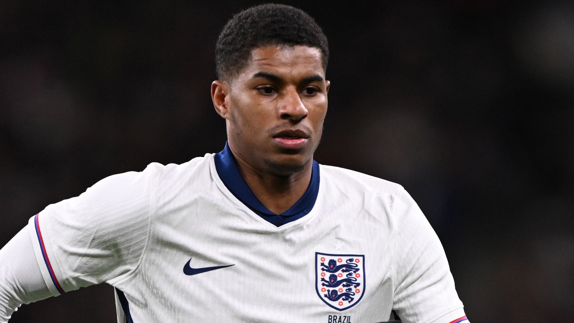 VIDEO: Marcus Rashford scores first-time rocket in England training as Barcelona forward shines ...